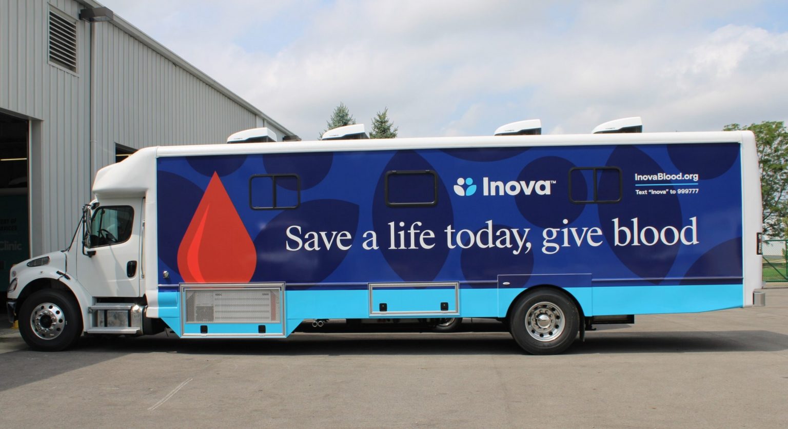 Blood Drive with Inova - Donor Bus on site - Lost Boy Cider